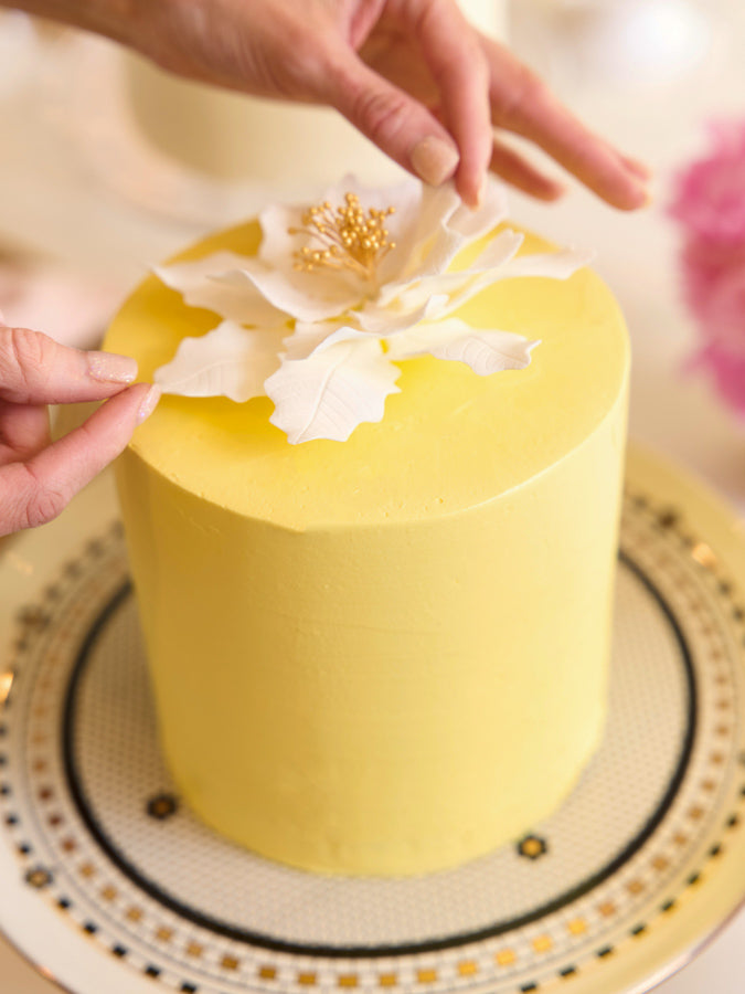 Snow Angel | White Poinsettia Cake Topper – Cake Muse®